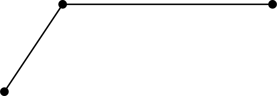 Lauztās līnijas garuma aprēķināšanu, ja viens no posmiem par ... cm ...