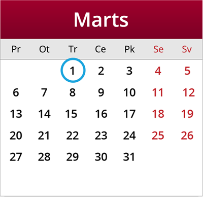 Kalendārs — teorija. Matemātika (Skola2030), 2. klase.