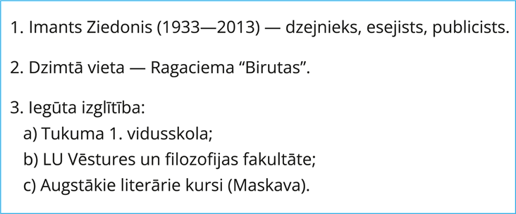 Informācijas apstrāde — teorija. Latviešu valoda (Skola2030), 6. klase.