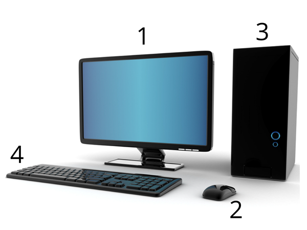 Atpazīsti datora sastāvdaļas — uzdevums. Datorika (Skola2030), 1. klase.