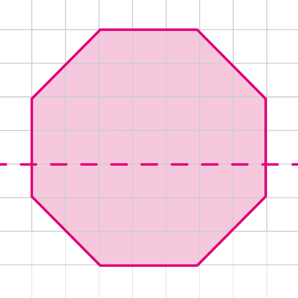 Zīmējums uz rūtiņu papīra. Figūra ir simetriska — uzdevums. Matemātika ...