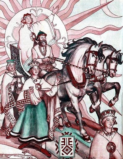 Zīme, mitoloģija, mīts. Dievs, Laima, Māra — teorija. Vizuālā māksla ...