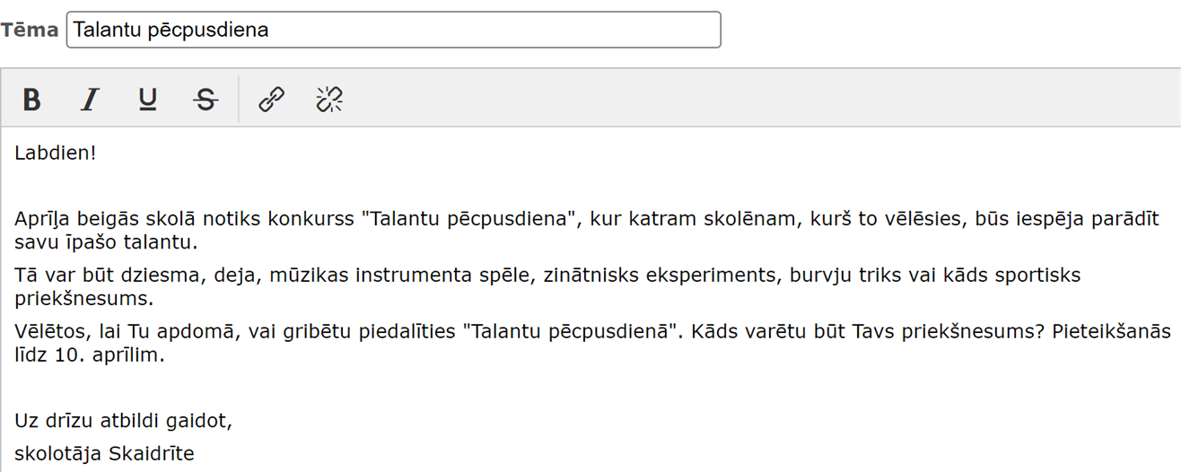 Lietišķā e-pasta vēstule — teorija. Latviešu valoda (Skola2030), 4. klase.